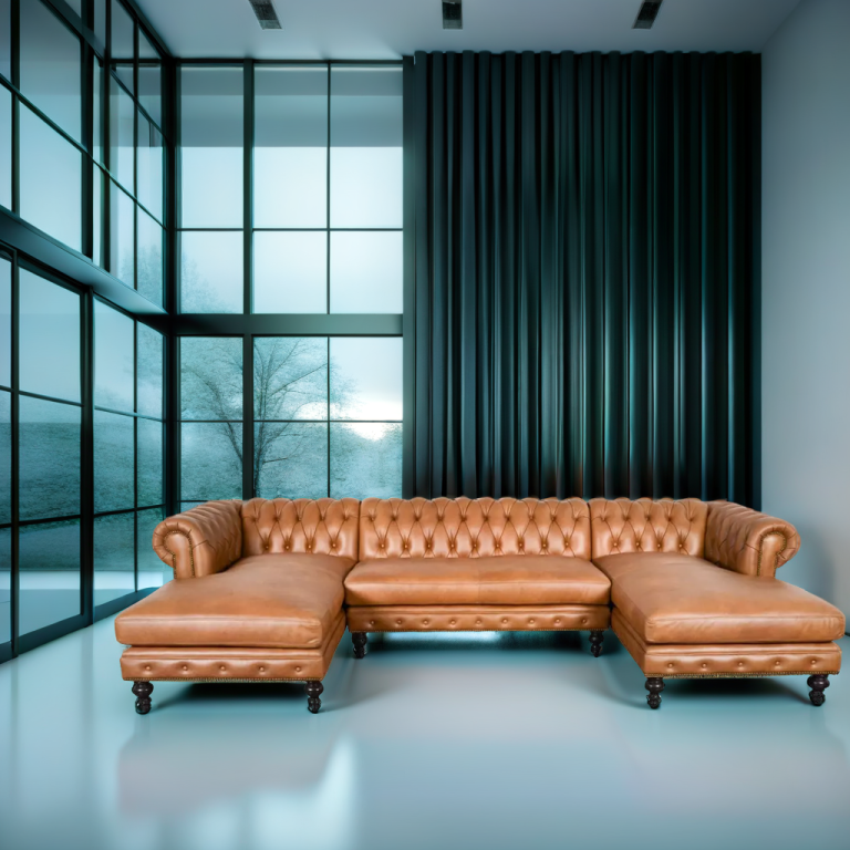 HAMPSHIRE DOUBLE CHAISE SOFA - Classic Chesterfield